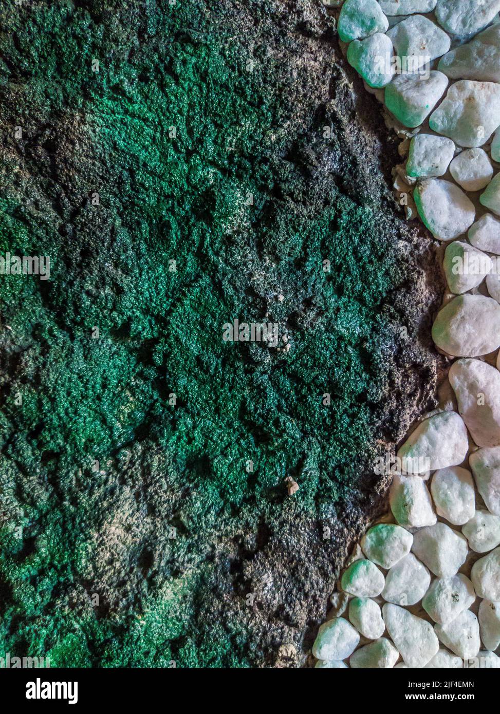 Decor stone man made wall interior design texture. Separated Yin Yang ...