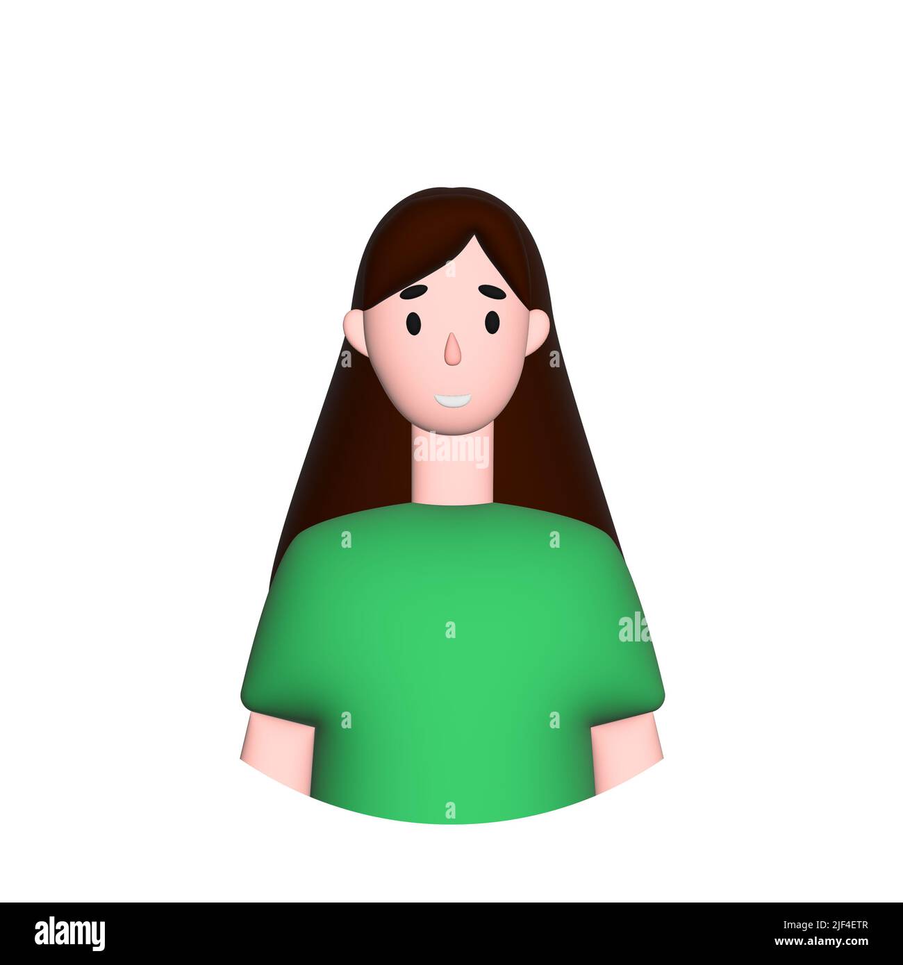 Web icon man, girl with long hair - illustration Stock Photo - Alamy