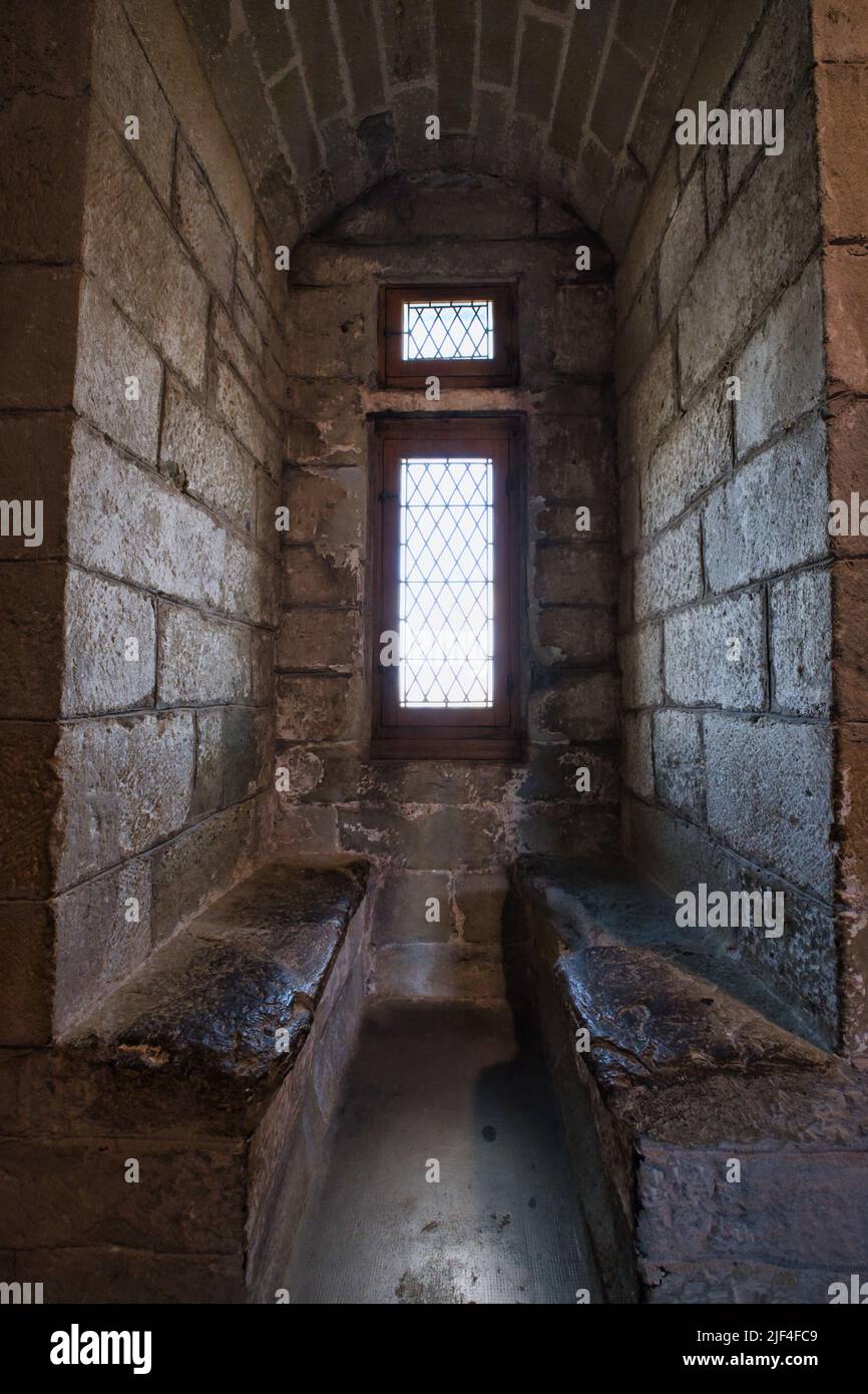 Detail of the interiors of the castle inside the fortress in ...