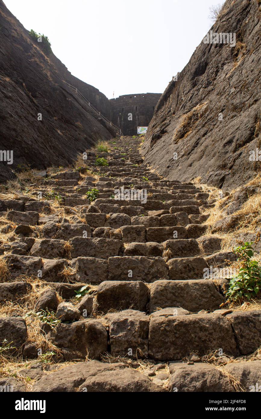 Maharashtra fort, fortress, hadsar fort Stock Photo - Alamy