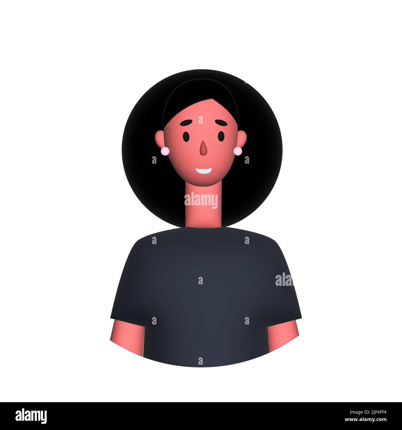 Web icon man, girl with long hair - illustration Stock Photo - Alamy