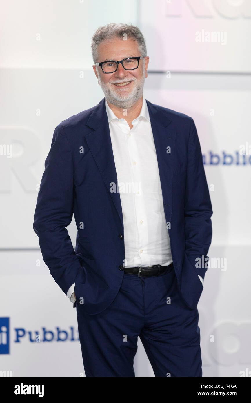 MILAN, ITALY - JUNE 28: Fabio Fazio attends the Rai 2022/2023 Show ...