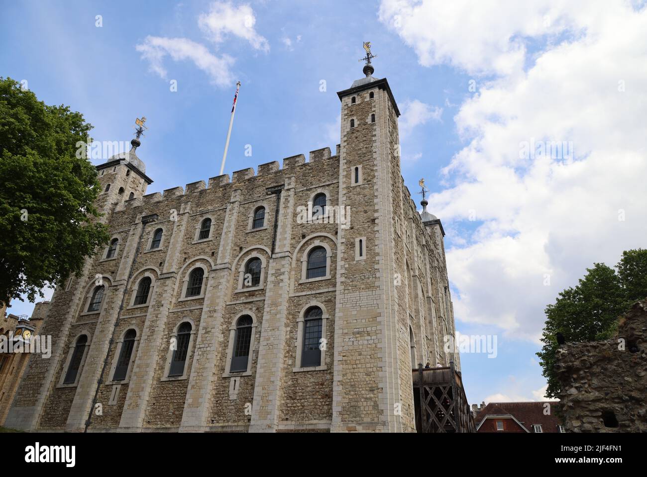 The White Tower inside the London Tower Stock Photo - Alamy