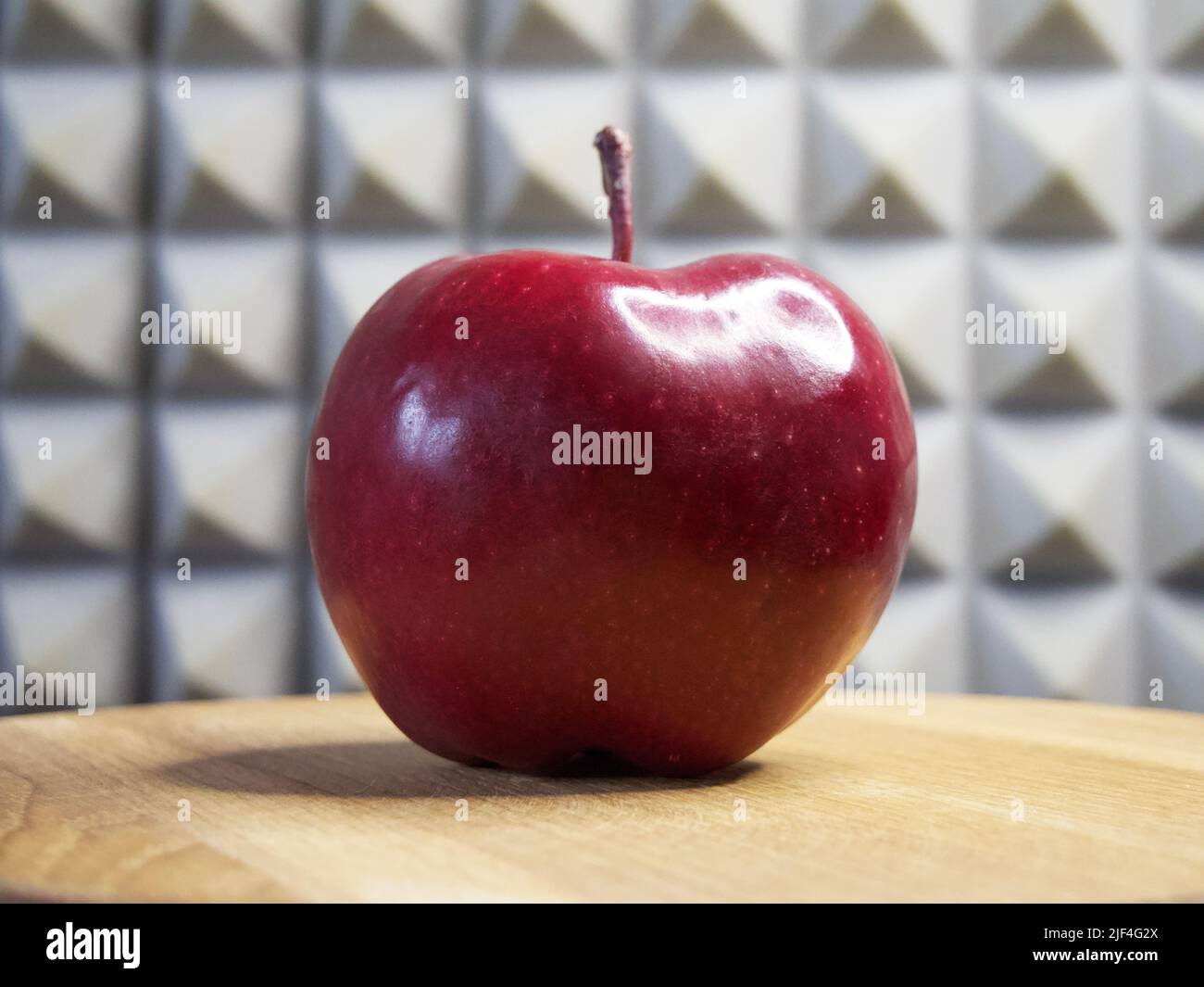 One large red apple. Apple of the Red Chief variety Stock Photo - Alamy