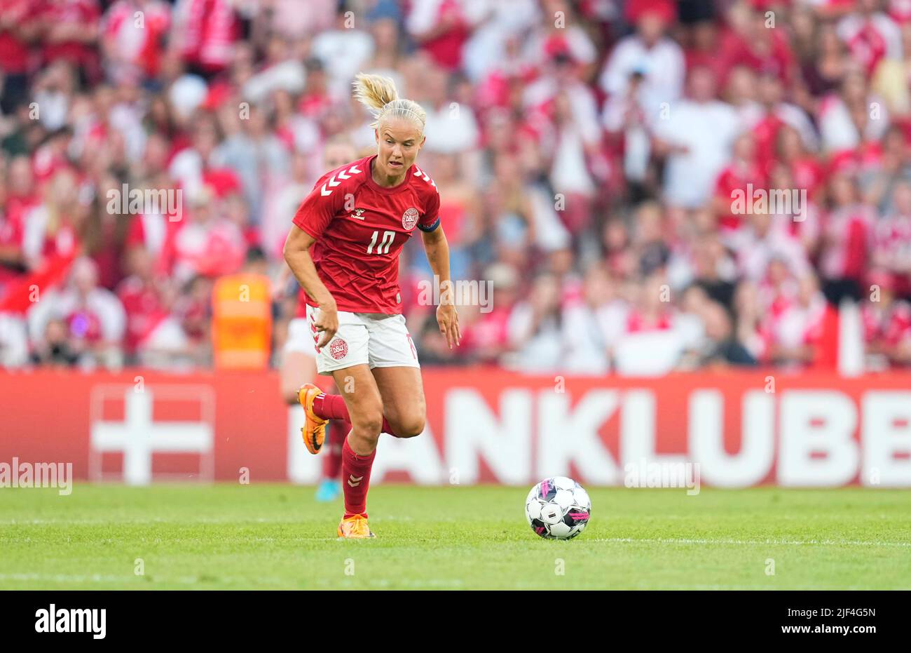 Parken Stadium, Copenhagen, Denmark. 24th June, 2022. Pernille Harder ...