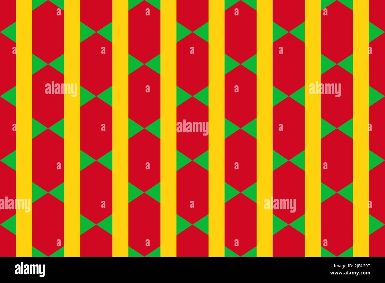 Geometric pattern in the colors of the national flag of Mali. The ...