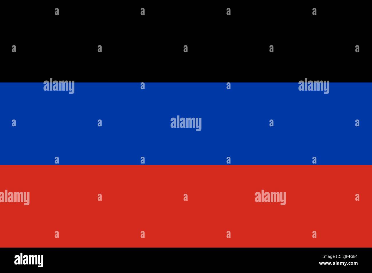 The Donetsk People's Republic flag in the national colours Stock Photo ...