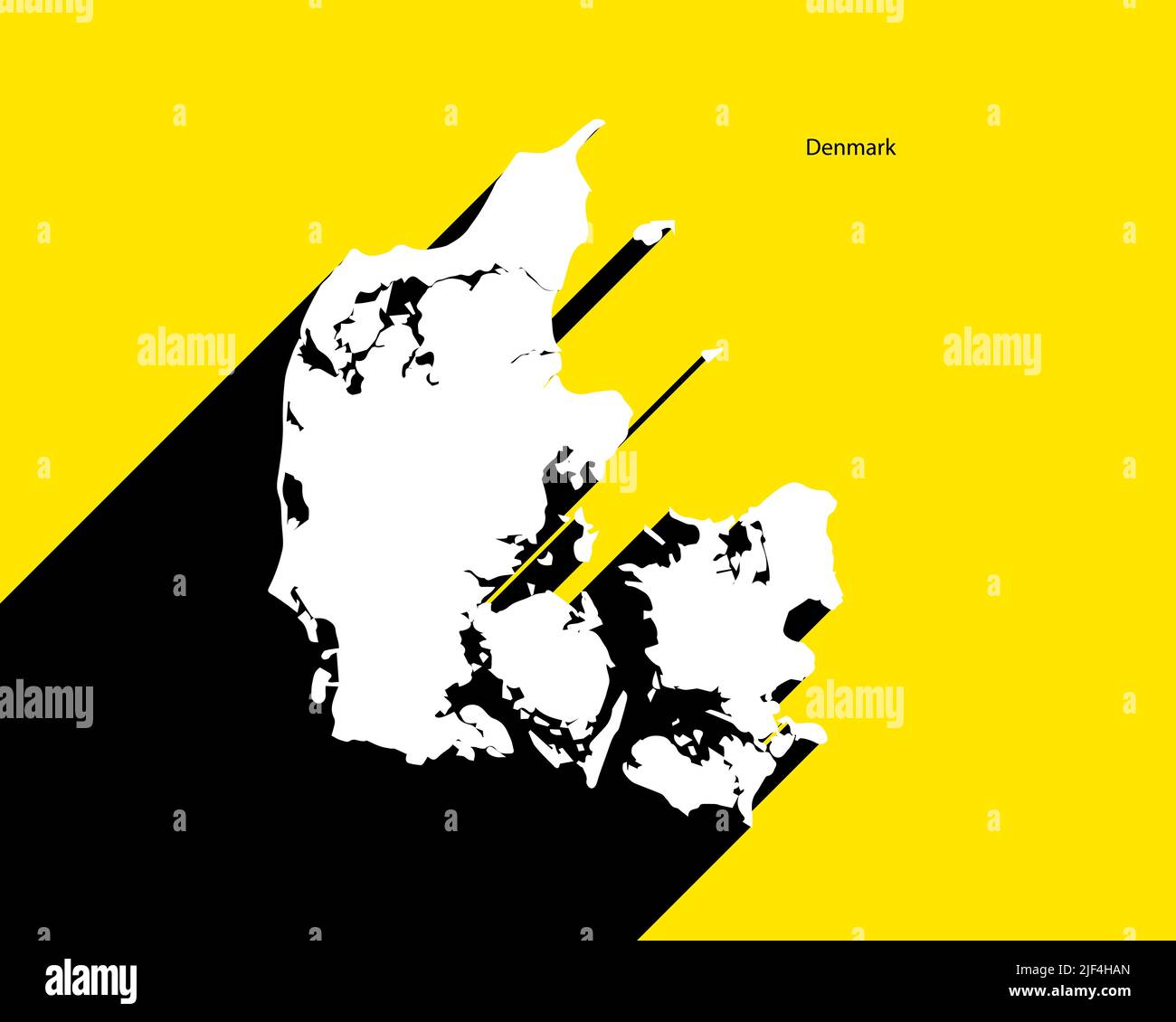 Denmark map hi-res stock photography and images - Alamy