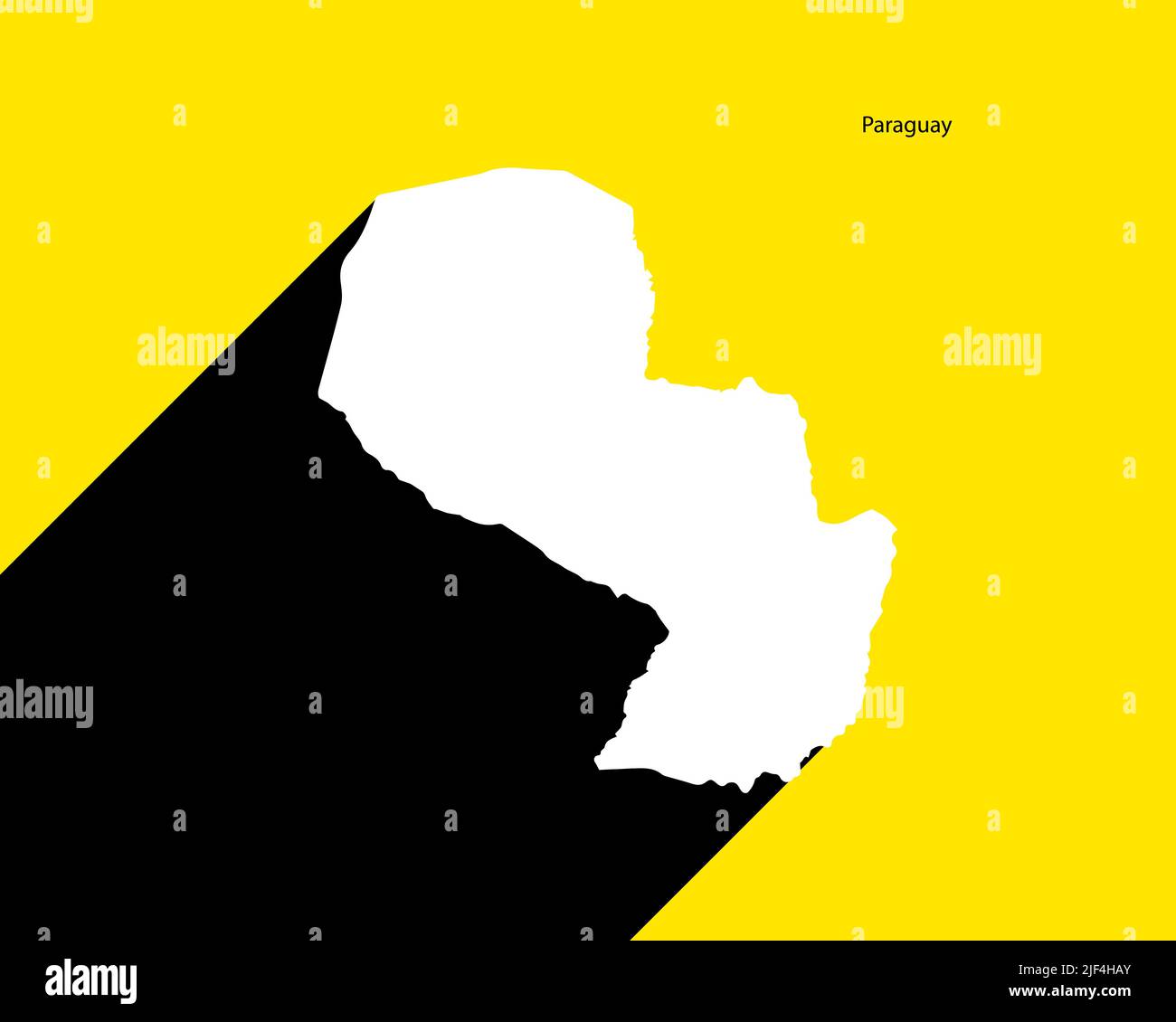 Paraguay map outline Stock Vector Images - Alamy