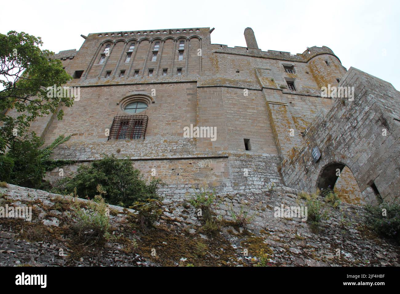 medieval abbey at mont-saint-michel in normandy (france Stock Photo - Alamy