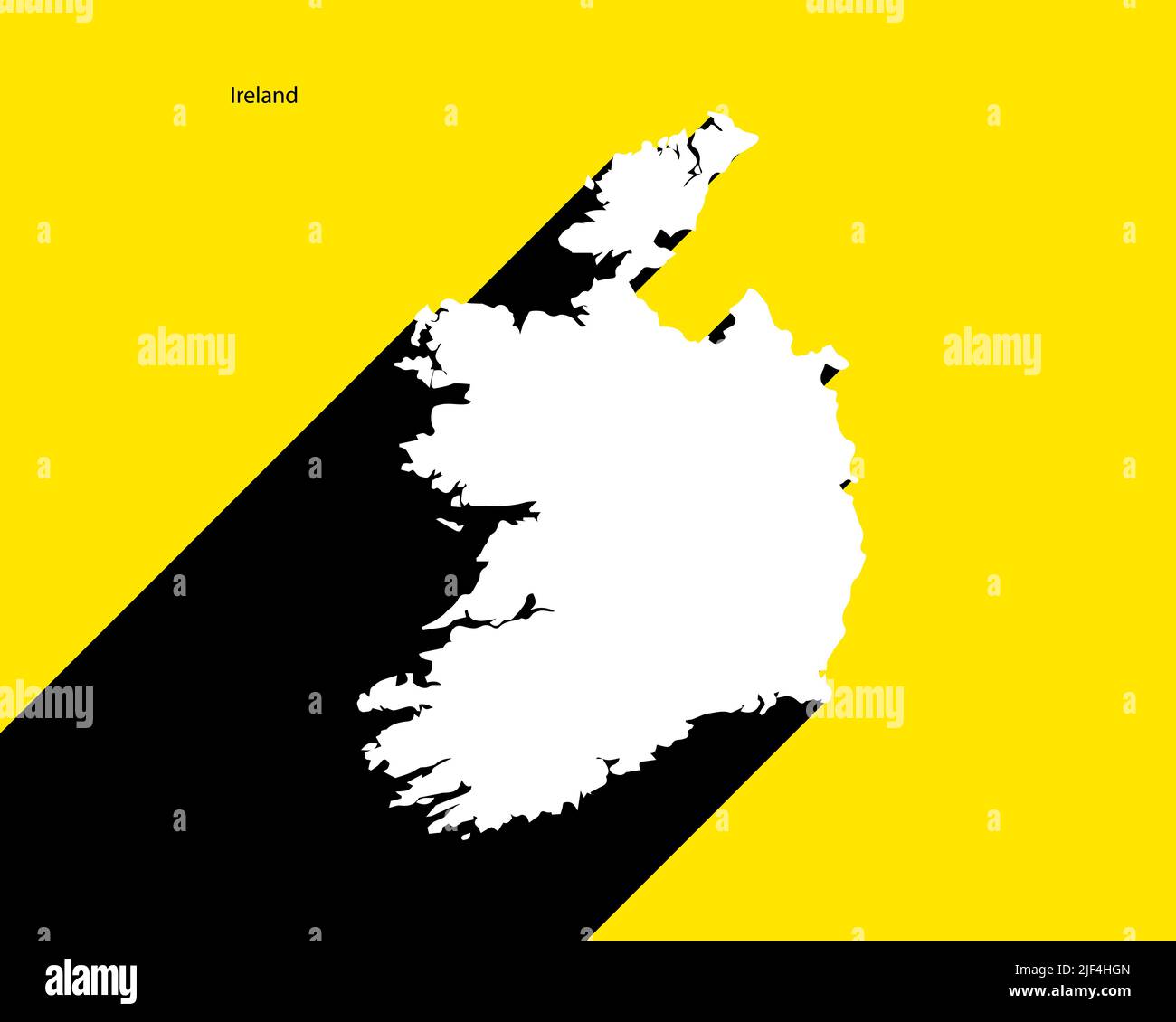 Irish border map hi-res stock photography and images - Alamy