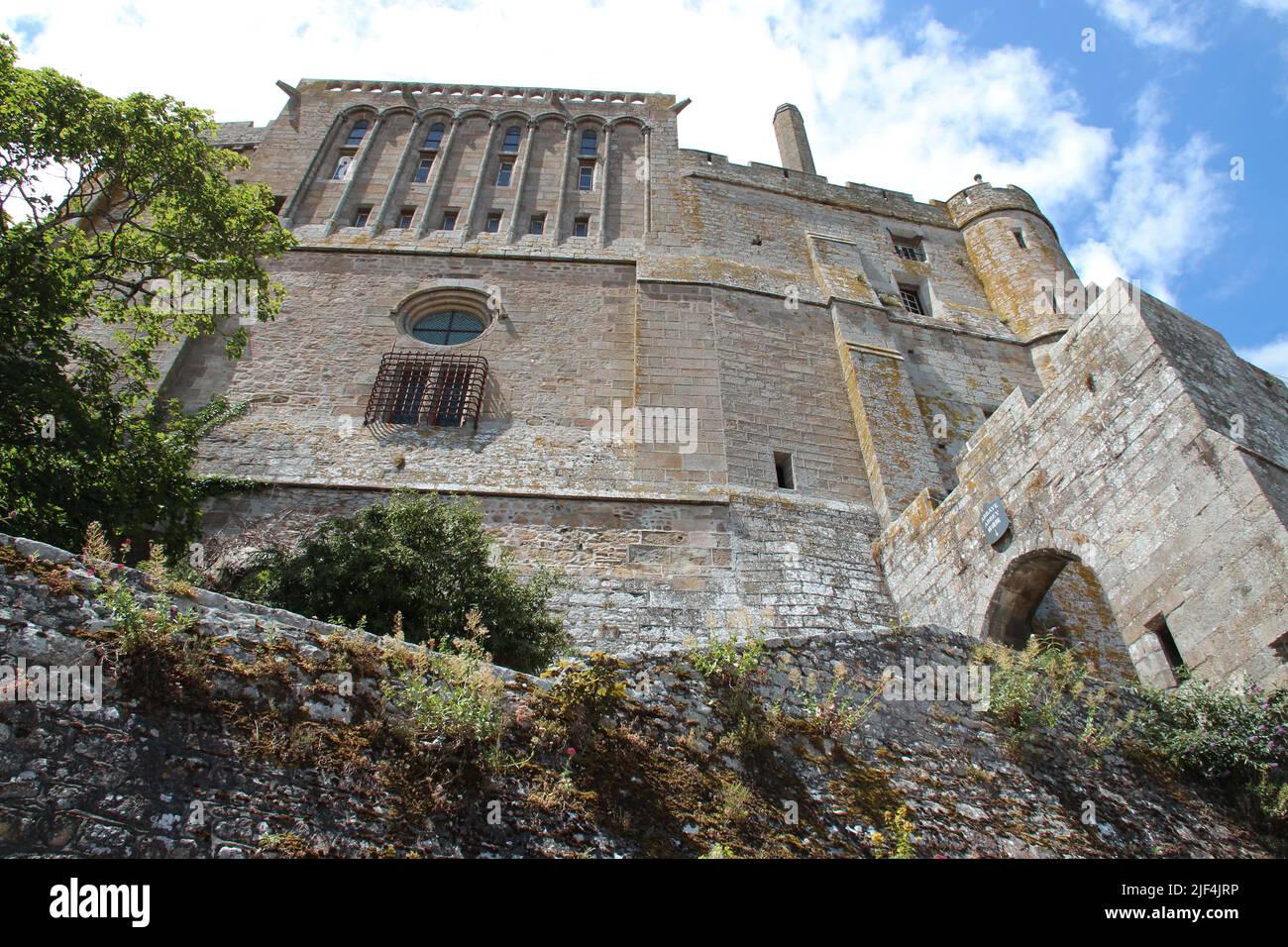 medieval abbey at mont-saint-michel in normandy (france Stock Photo - Alamy