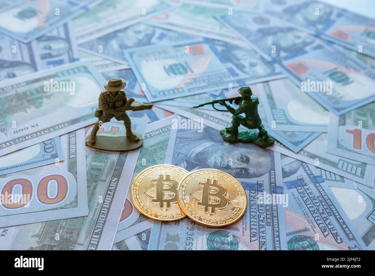 War criminals using btc or bitcoin or cryptocurrency concept background ...