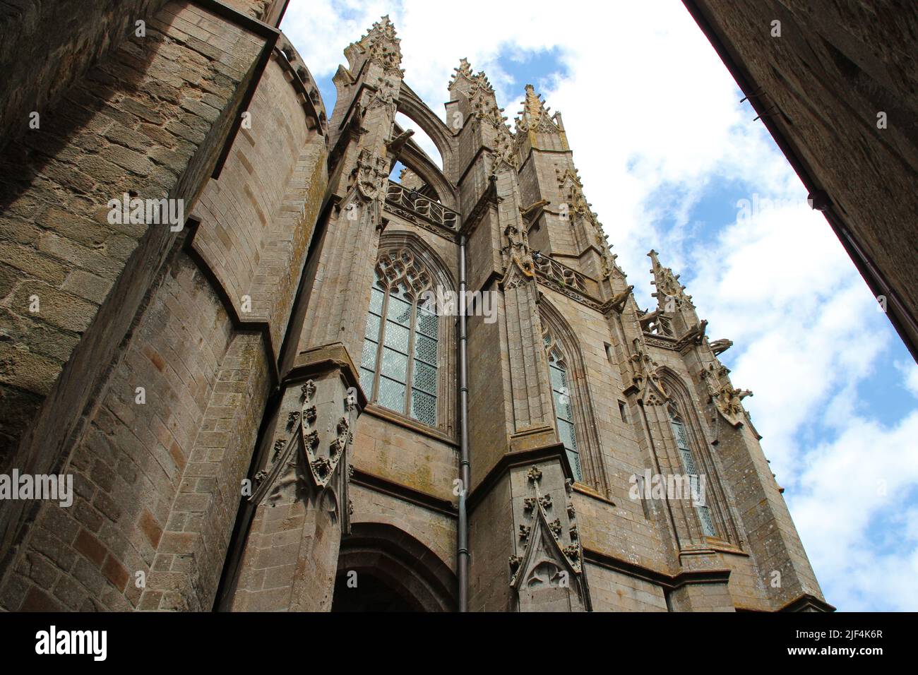 medieval abbey at mont-saint-michel in normandy (france Stock Photo - Alamy