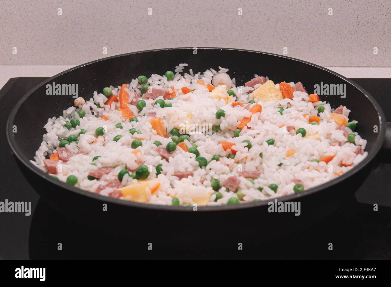 Three delight fried rice hi-res stock photography and images - Alamy