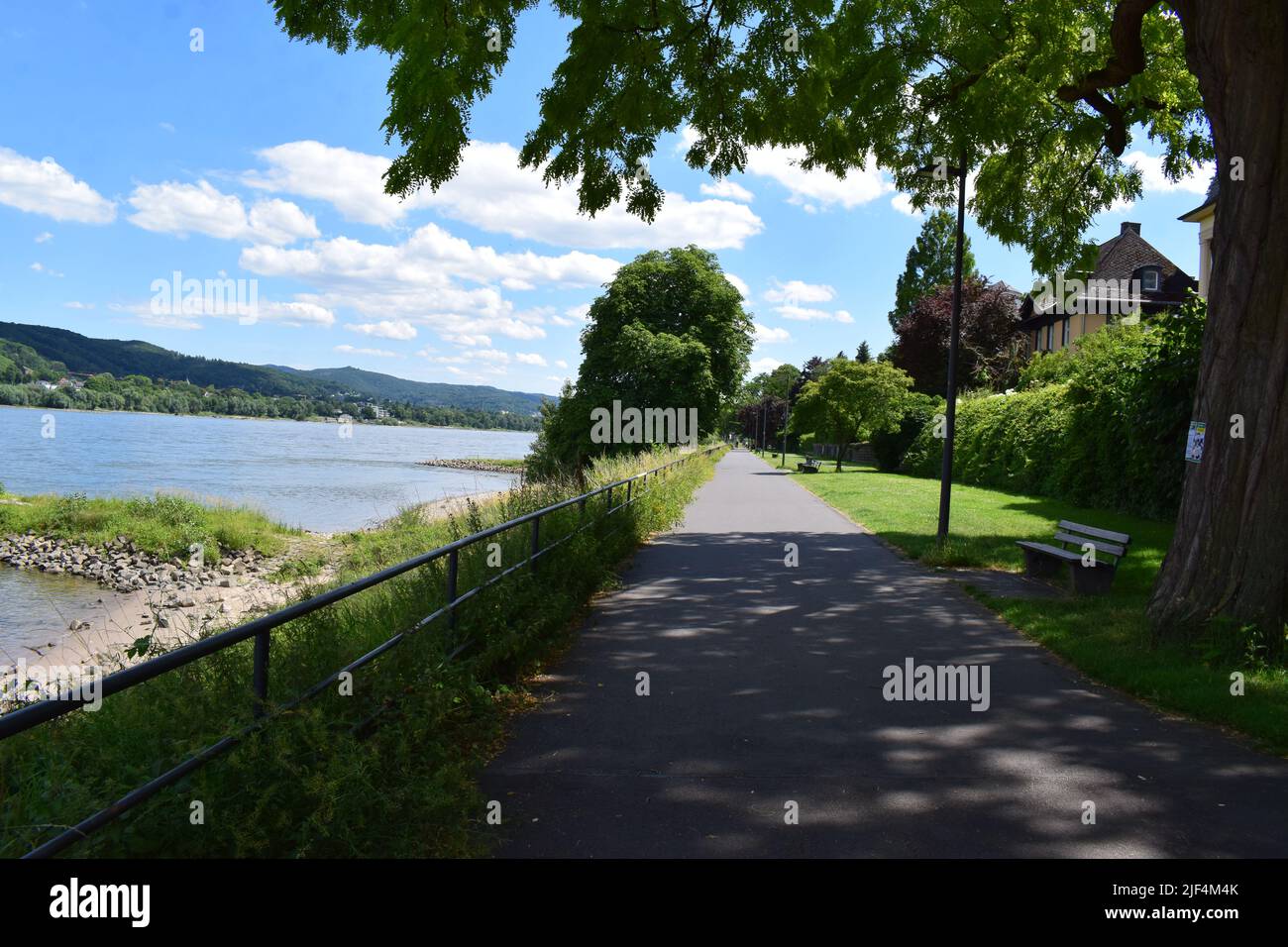 Rhine waterfront in Bonn Bad Godesberg Stock Photo - Alamy