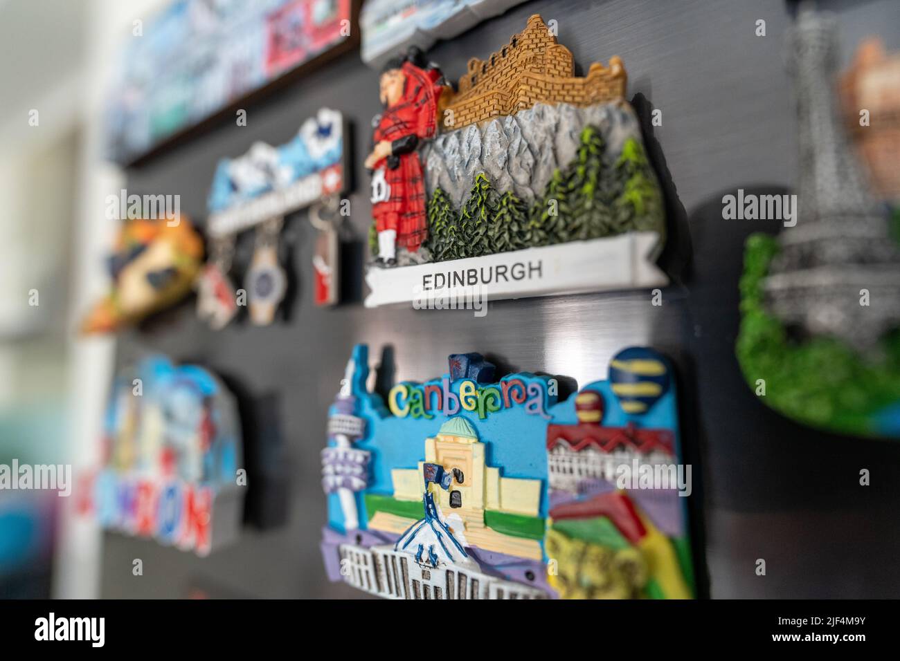 Collection of fridge magnet souvenirs hi-res stock photography and ...
