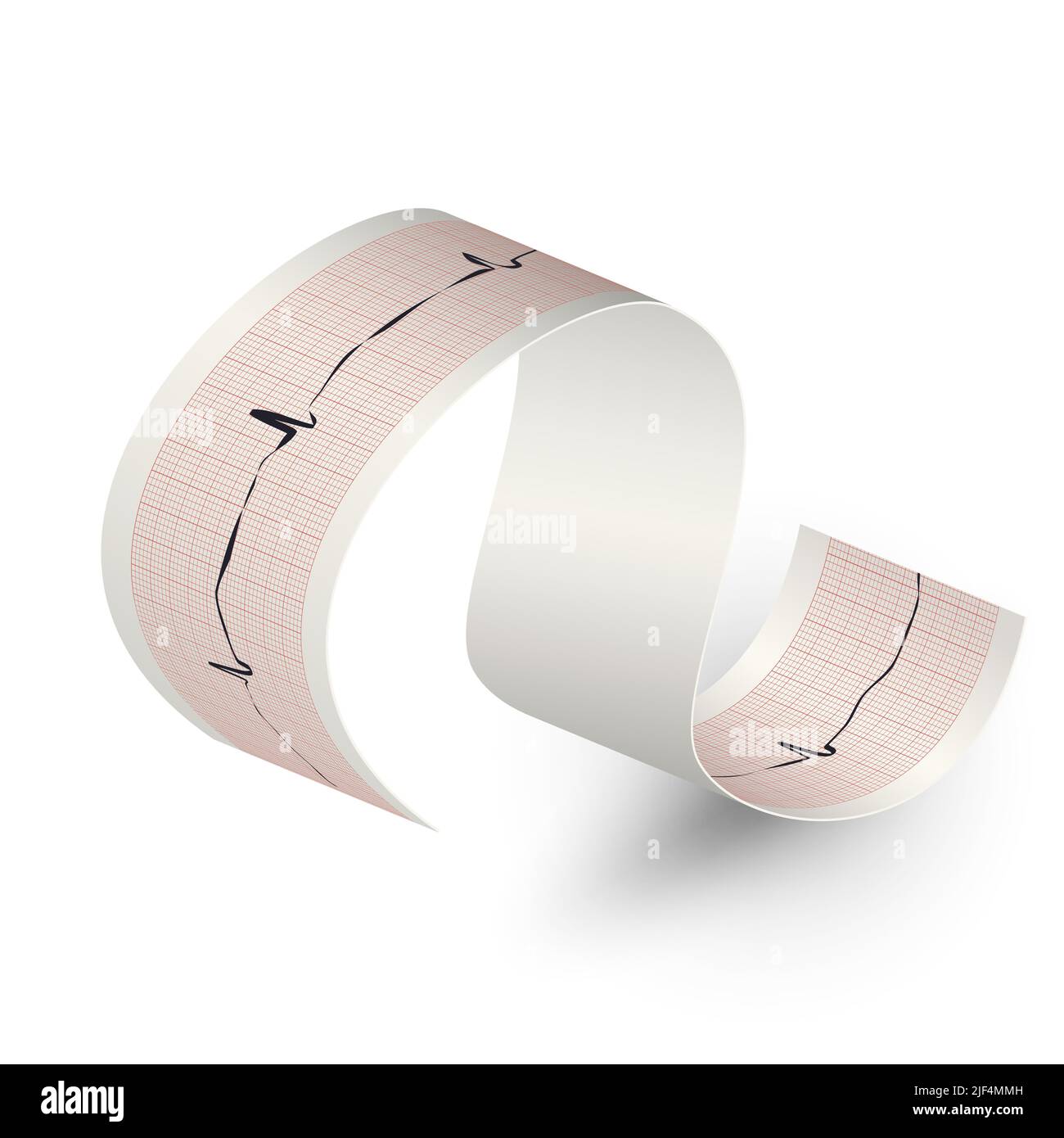 Electrocardiogram background. Heart beat rate recording on pink ekg ...
