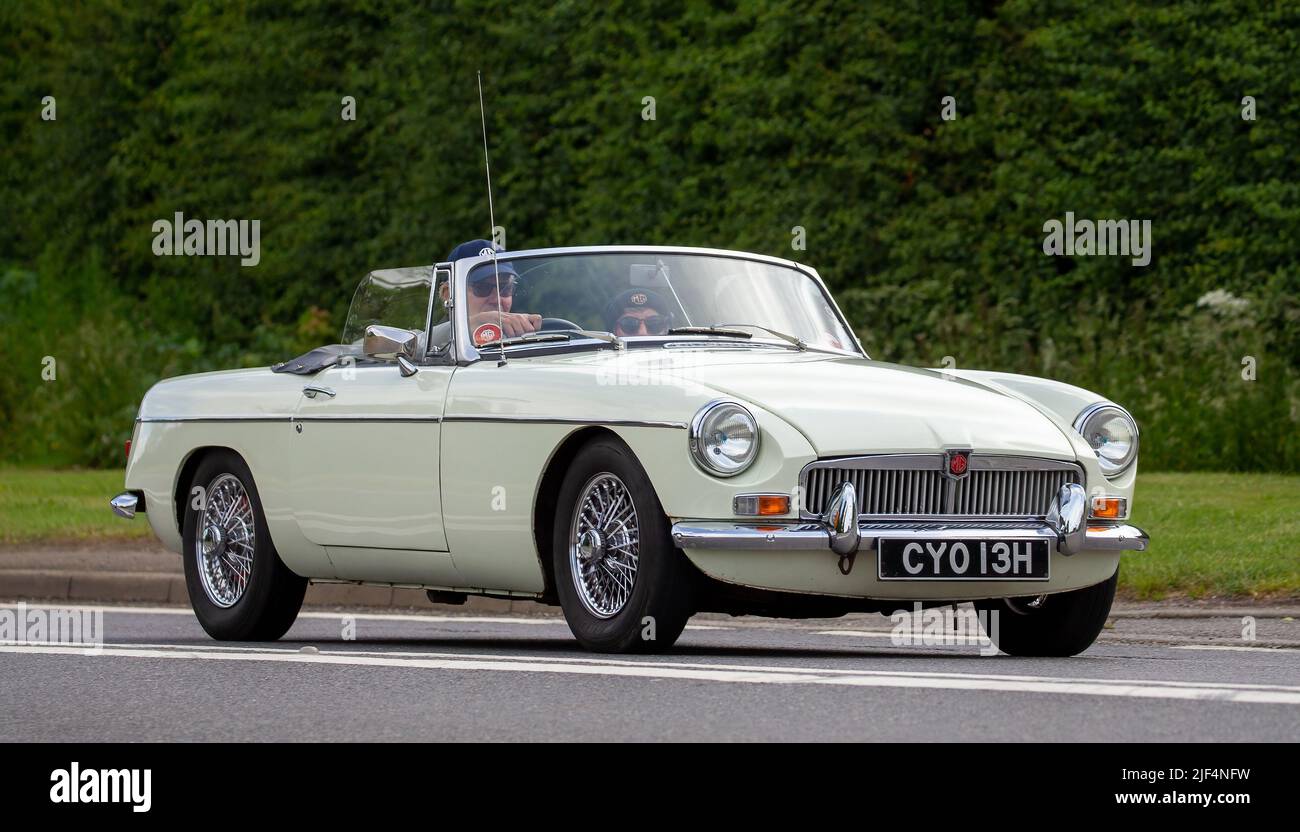 1969 white MGB Stock Photo - Alamy