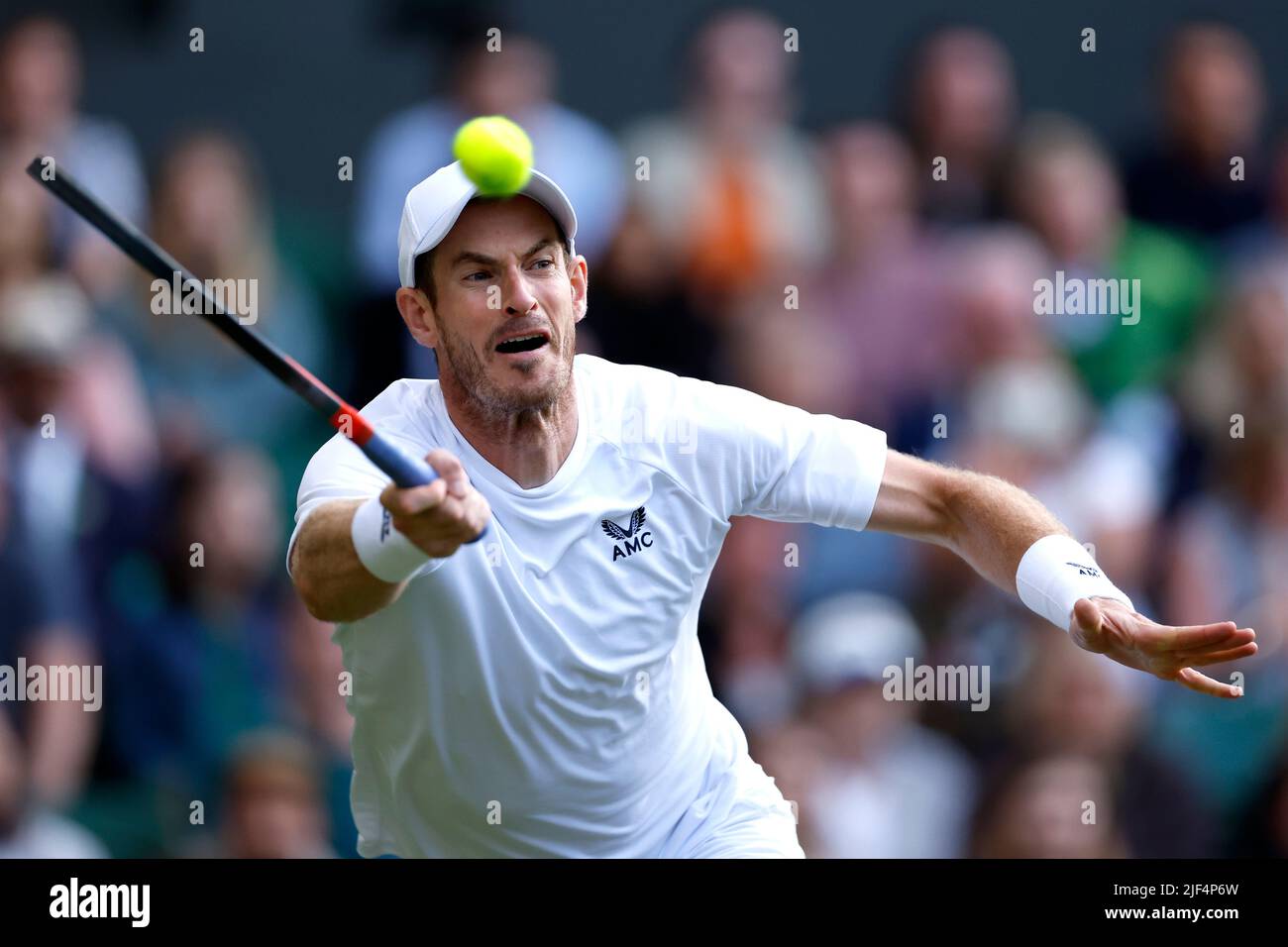Great Britain's Andy Murray in action against USA's John Isner in the ...