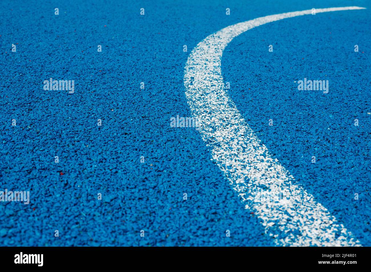 Colorful sports court background. Light blue field rubber ground with ...