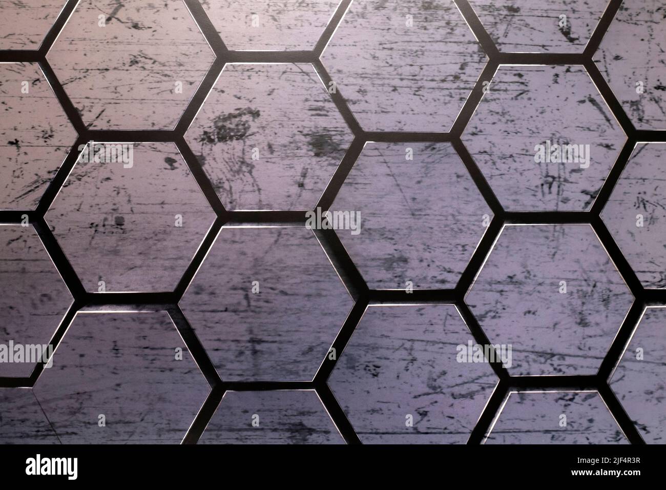 Abstract metal steel hexagonal background Stock Photo - Alamy