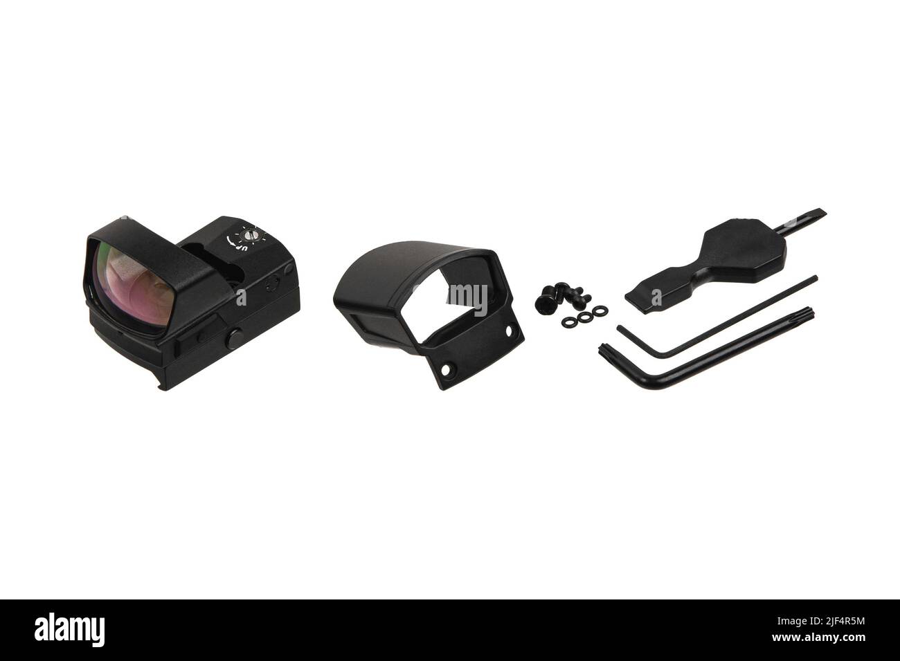 Modern optical collimator sight. Aiming device for shooting at short ...