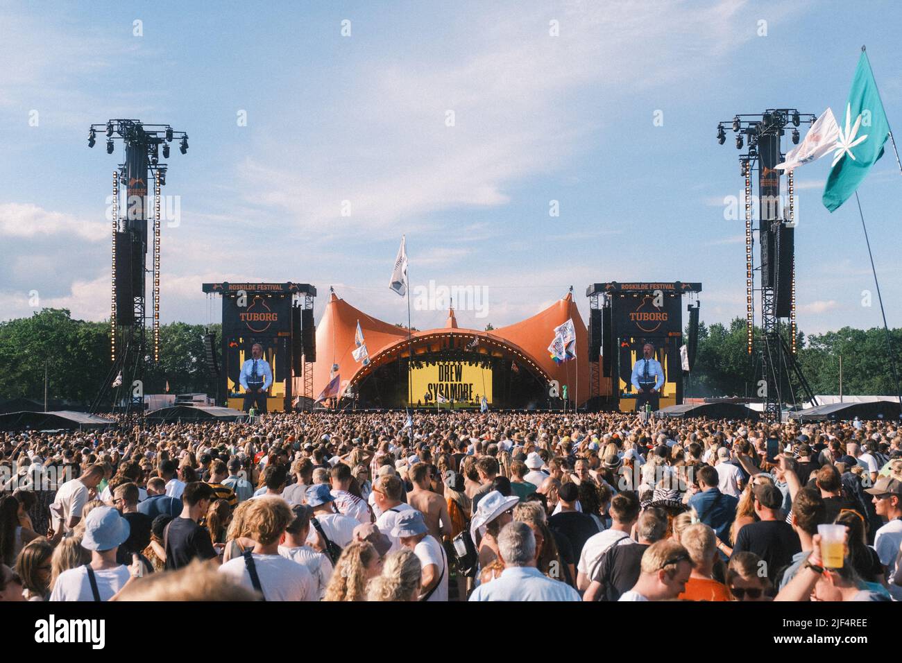 Roskilde, Denmark. 29th June, 2022. The Danish singer Drew Sycamore ...