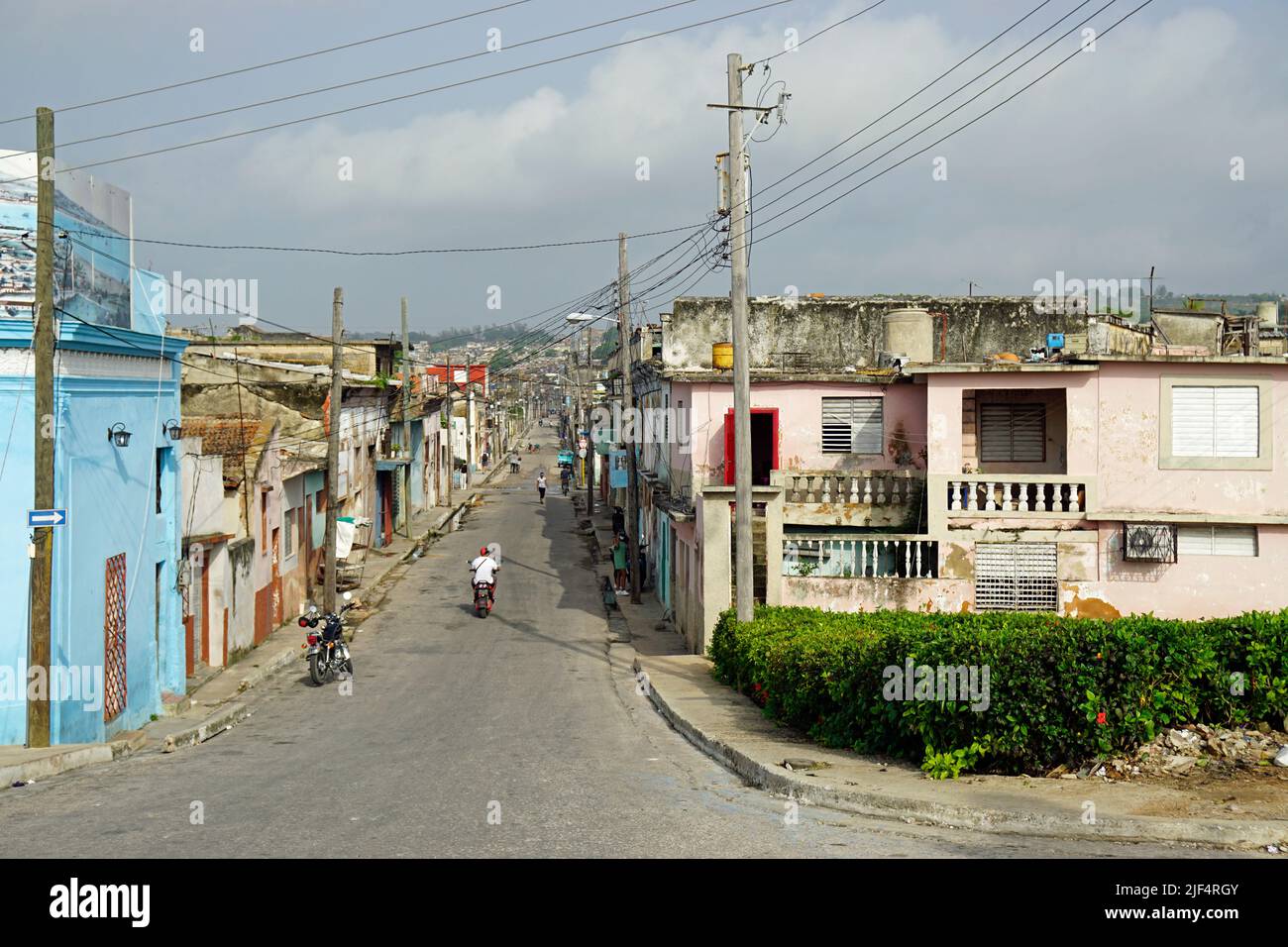 Matanzas, Cuba, circa may 2022: run down houses in the streets of ...