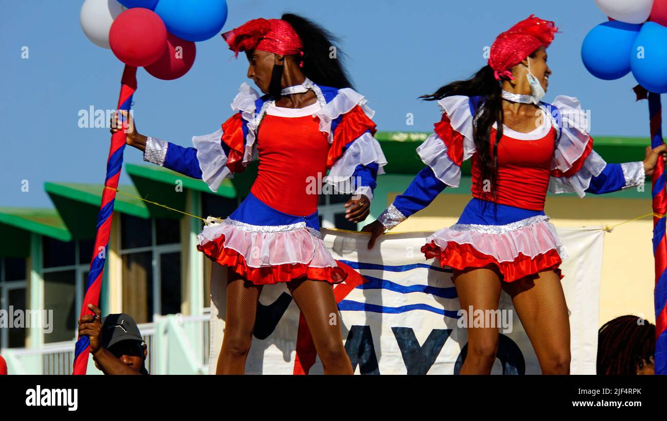 Varadero, Cuba, May 1st 2022: colorful carnival parade on labor day in ...