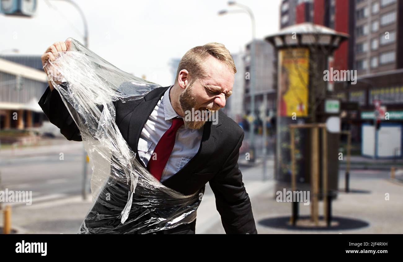 Blow up the chains that held you Stock Photo - Alamy