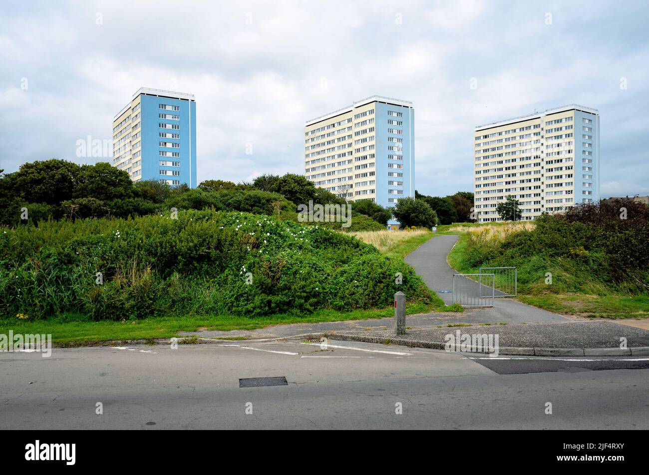 High-Rise tower blocks, Weston Shore, Southampton, England UK Stock ...