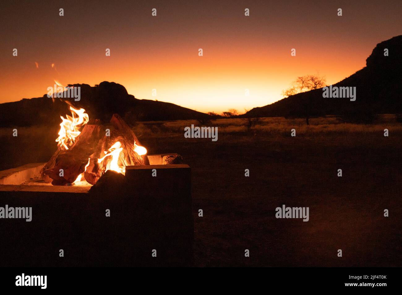 Burning bonfire tourist spot hi-res stock photography and images - Alamy