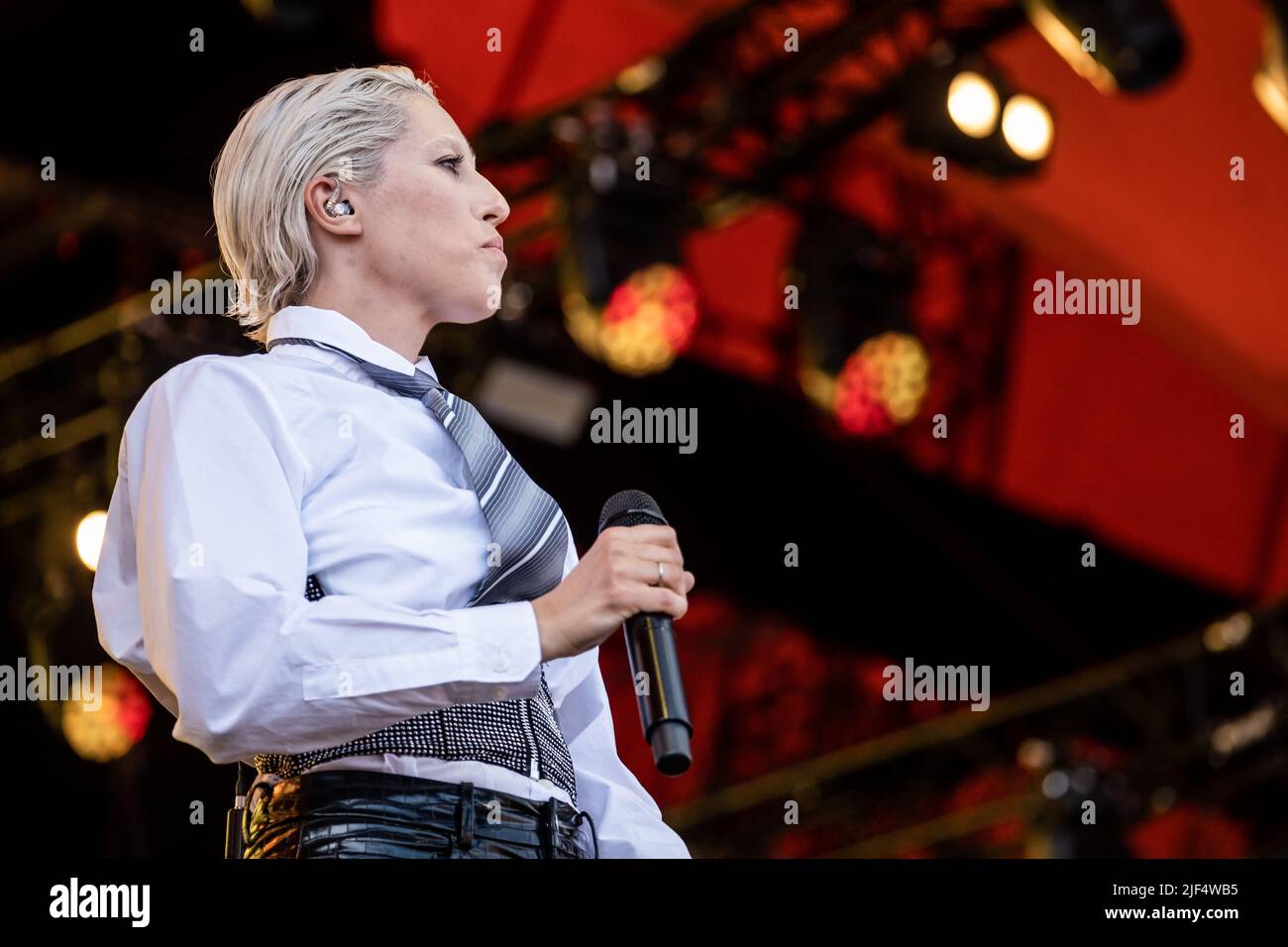 Roskilde, Denmark. 29th June, 2022. The Danish singer Drew Sycamore ...