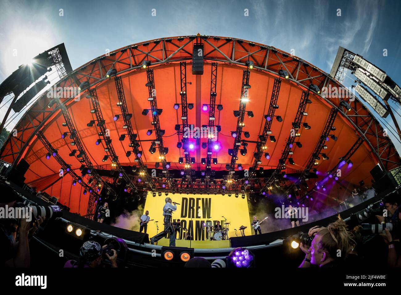 Roskilde, Denmark. 29th June, 2022. The Danish singer Drew Sycamore ...