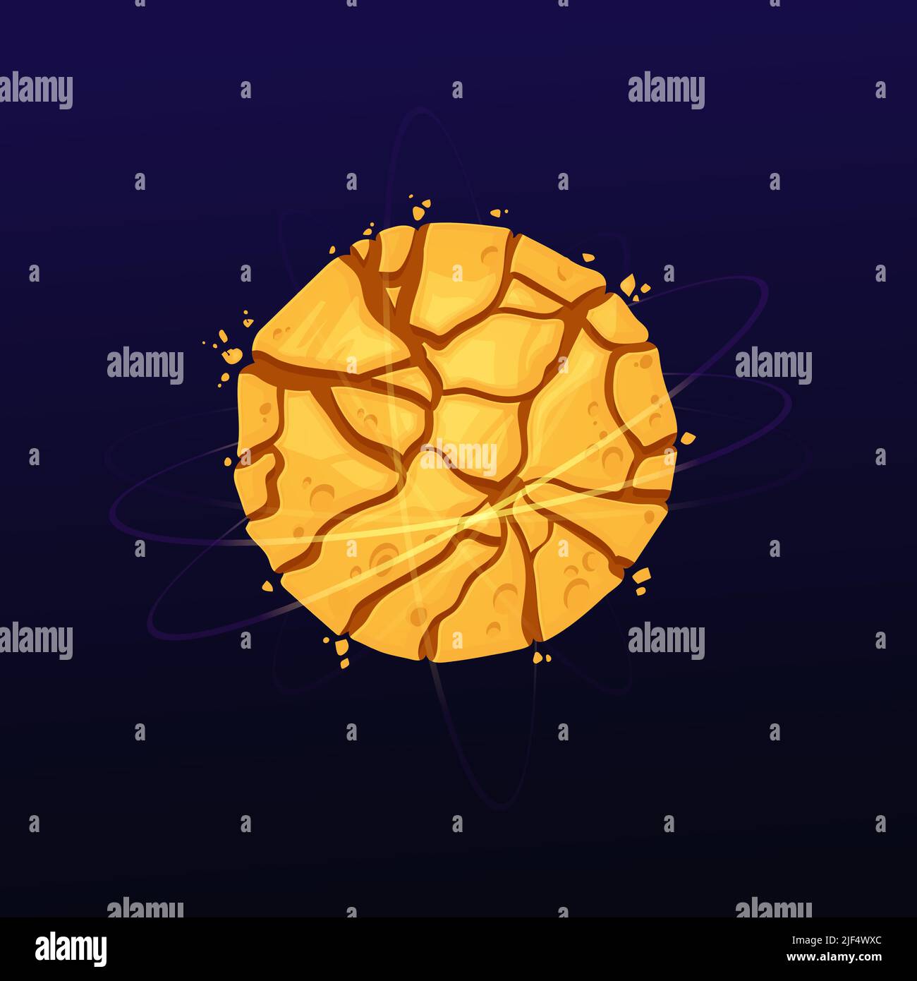 Destroyed planet Stock Vector Images - Alamy