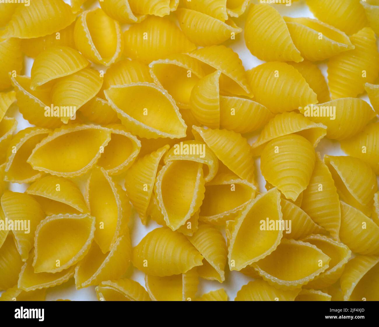 Shell-shaped pasta on the table. Italian food. Cooking food. durum ...
