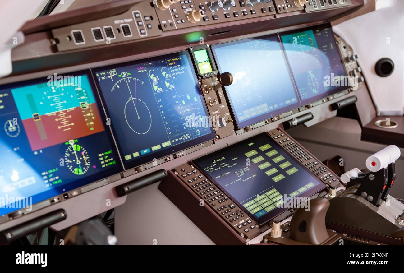 August 30, 2019, Moscow region, Russia. The cockpit of the Chinese ...