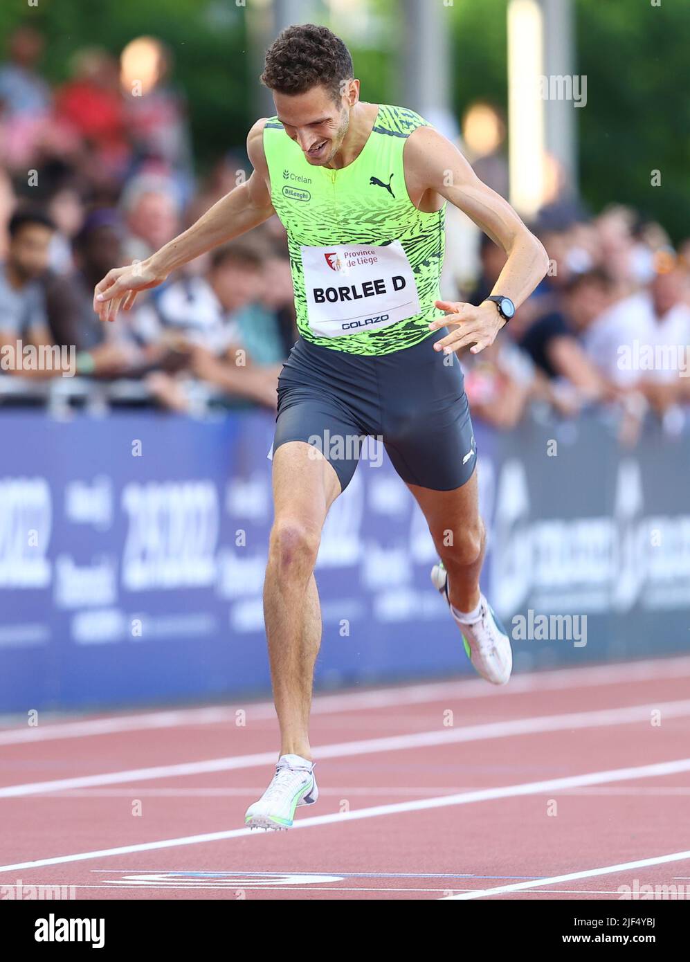 Belgian Dylan Borlee pictured in action during the 'Meeting ...