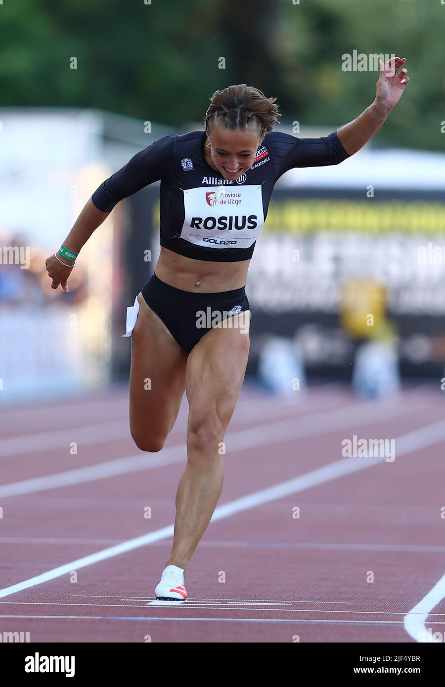 Belgian Rani Rosius pictured in action during the women's 100m, at the ...