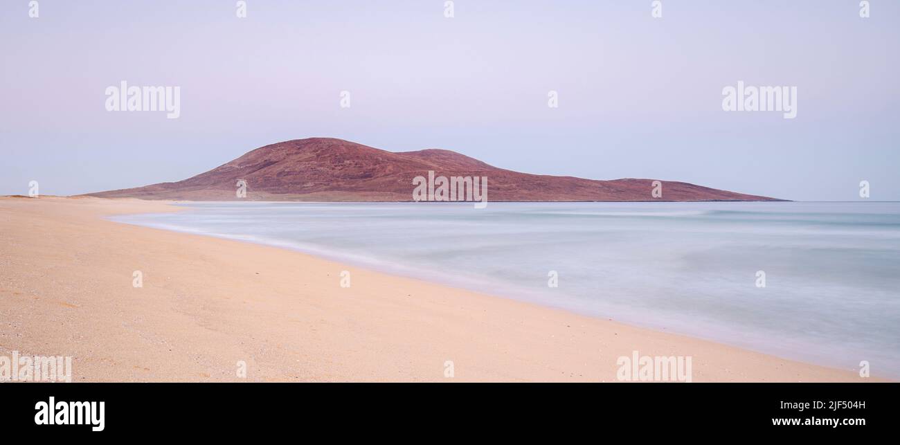Sgarasta beach at dawn, Harris, Outer Hebrides, Scotland Stock Photo ...