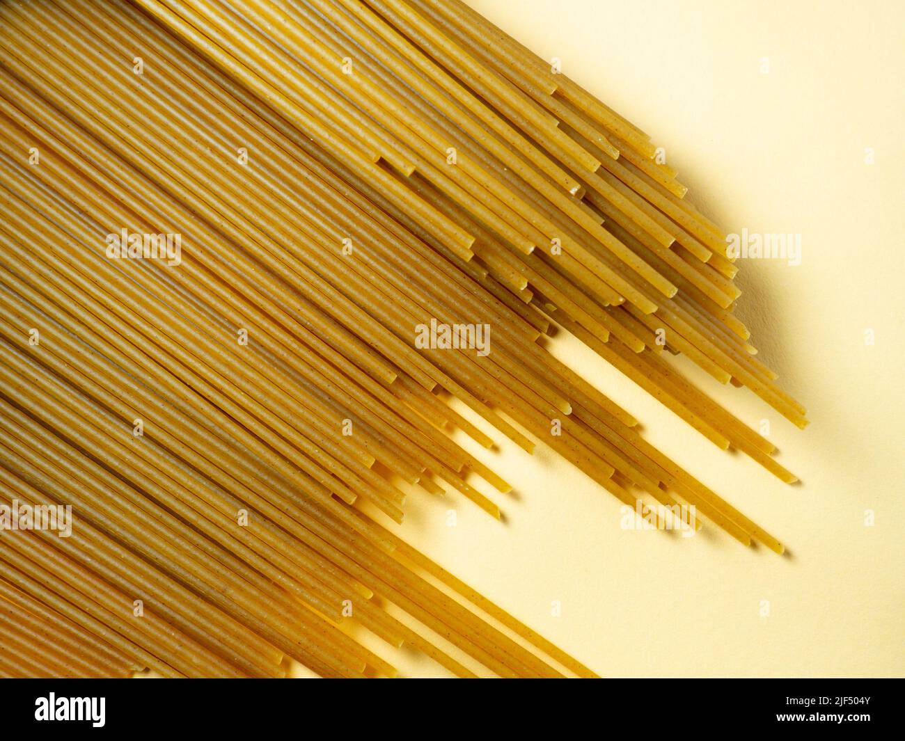 Spaghetti of two types on the table. buckwheat pasta. Italian food ...