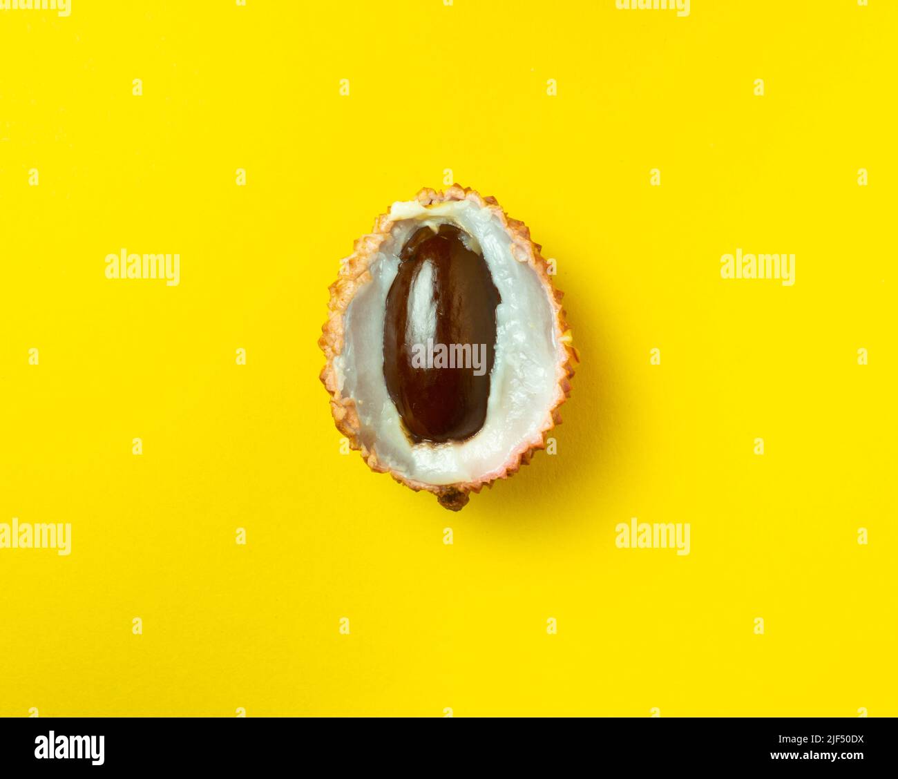 half lychee. Chinese plum. Fruit shell. Purified Lychee. Pieces of ...