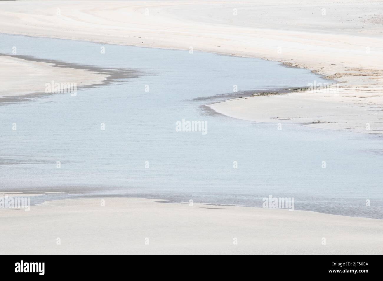 Tidal patterns on Seiliebost beach, Harris, Outer Hebrides, Scotland ...