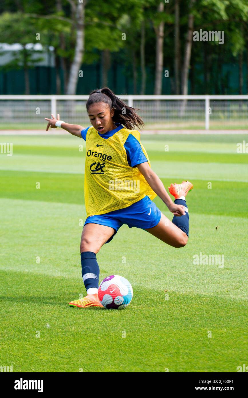 Selma Bacha of France during the training of the French women's team on ...