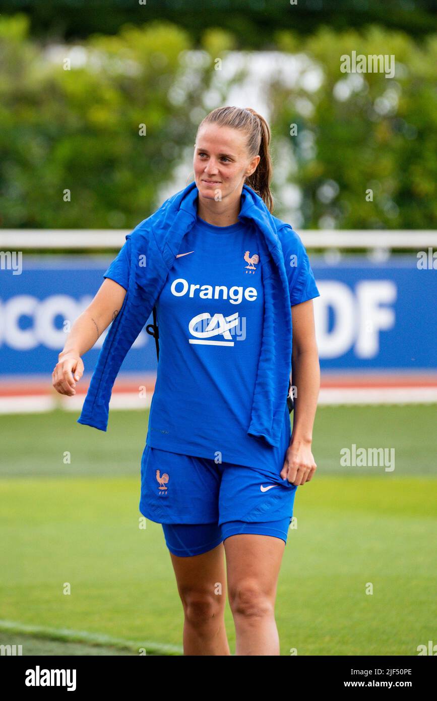 Sandie Toletti of France during the training of the French women's team ...