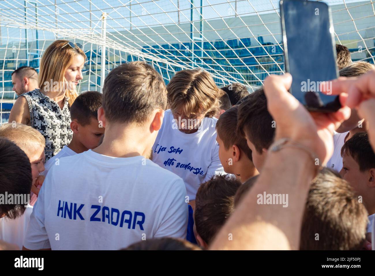 Real madrid stadium kids hi-res stock photography and images - Alamy