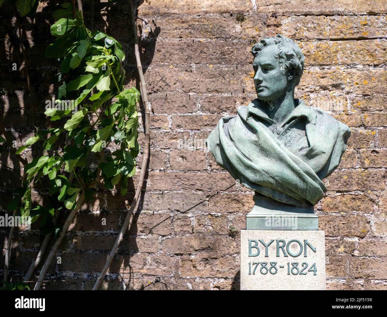 Bronze bust of George Gordon Lord Byron flamboyant and notorious ...
