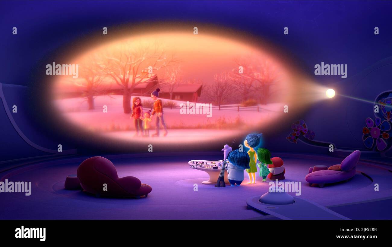 MOM,RILEY,DAD,FEAR,SADNESS,JOY,DISGUST,ANGER, INSIDE OUT, 2015 Stock ...