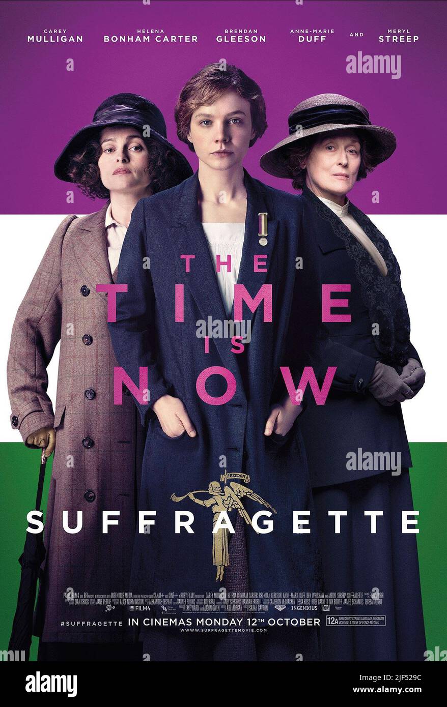 CARTER,MULLIGAN,POSTER, SUFFRAGETTE, 2015 Stock Photo - Alamy